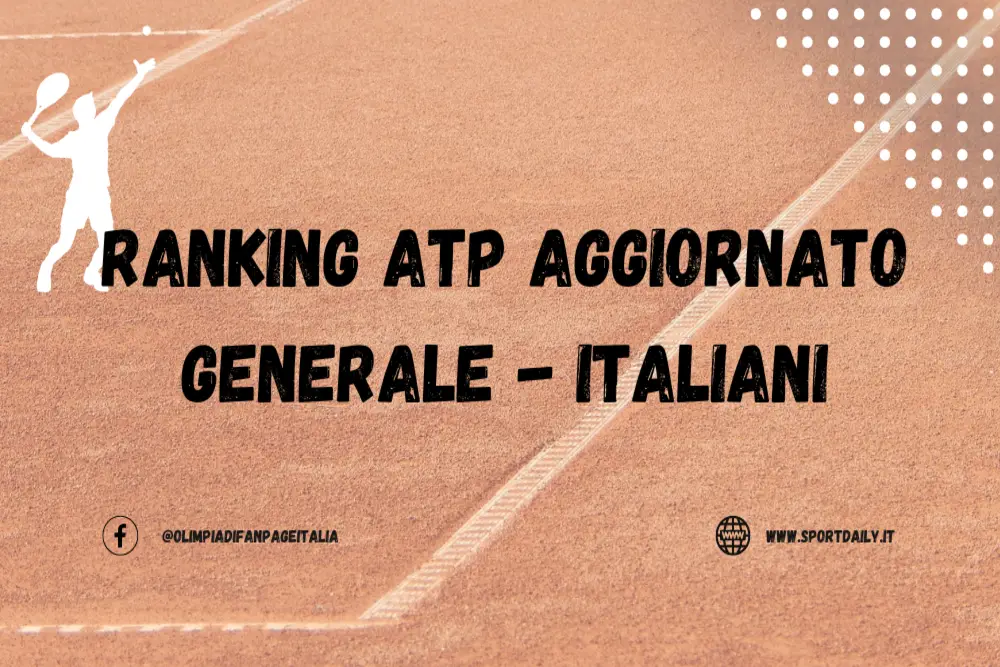 Ranking ATP (9 gennaio 2023: tre italiani nella Top 10